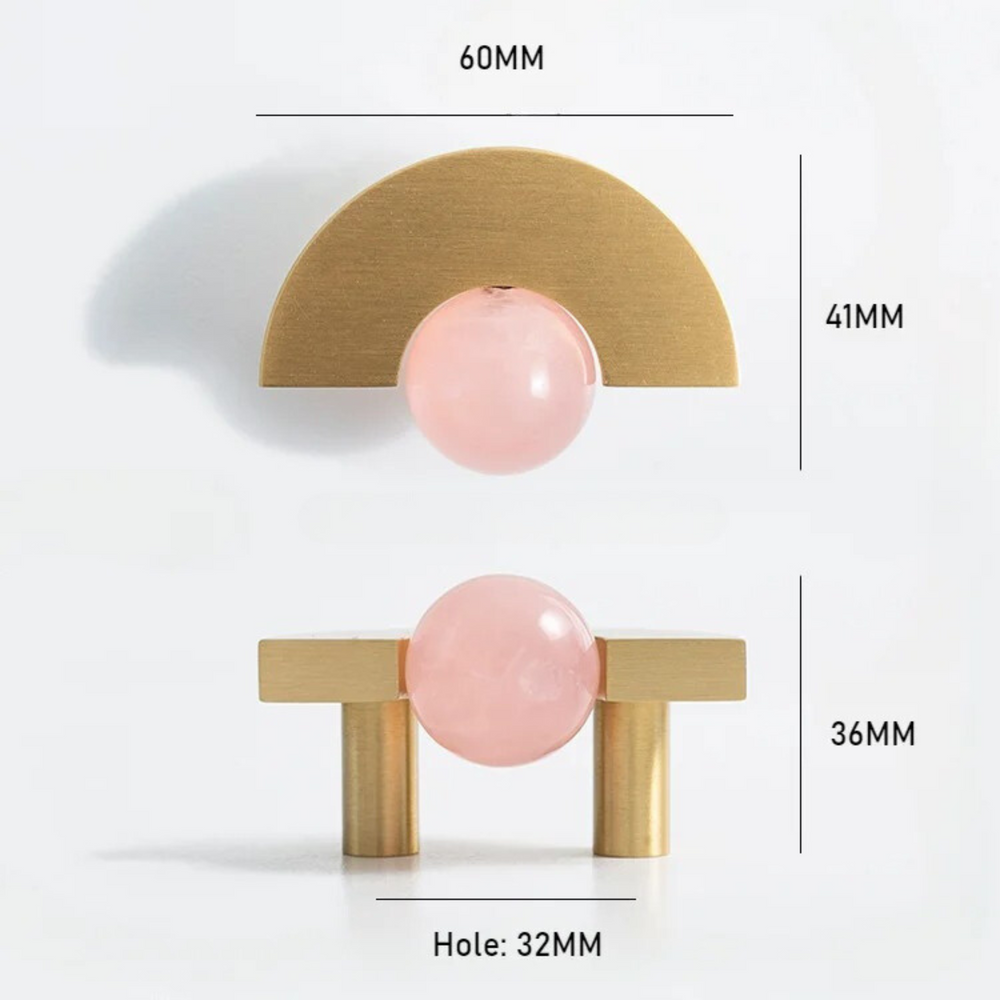 Brass Cabinet Hardware | White Cabinet Handles | Pink Aesthetic – The ...