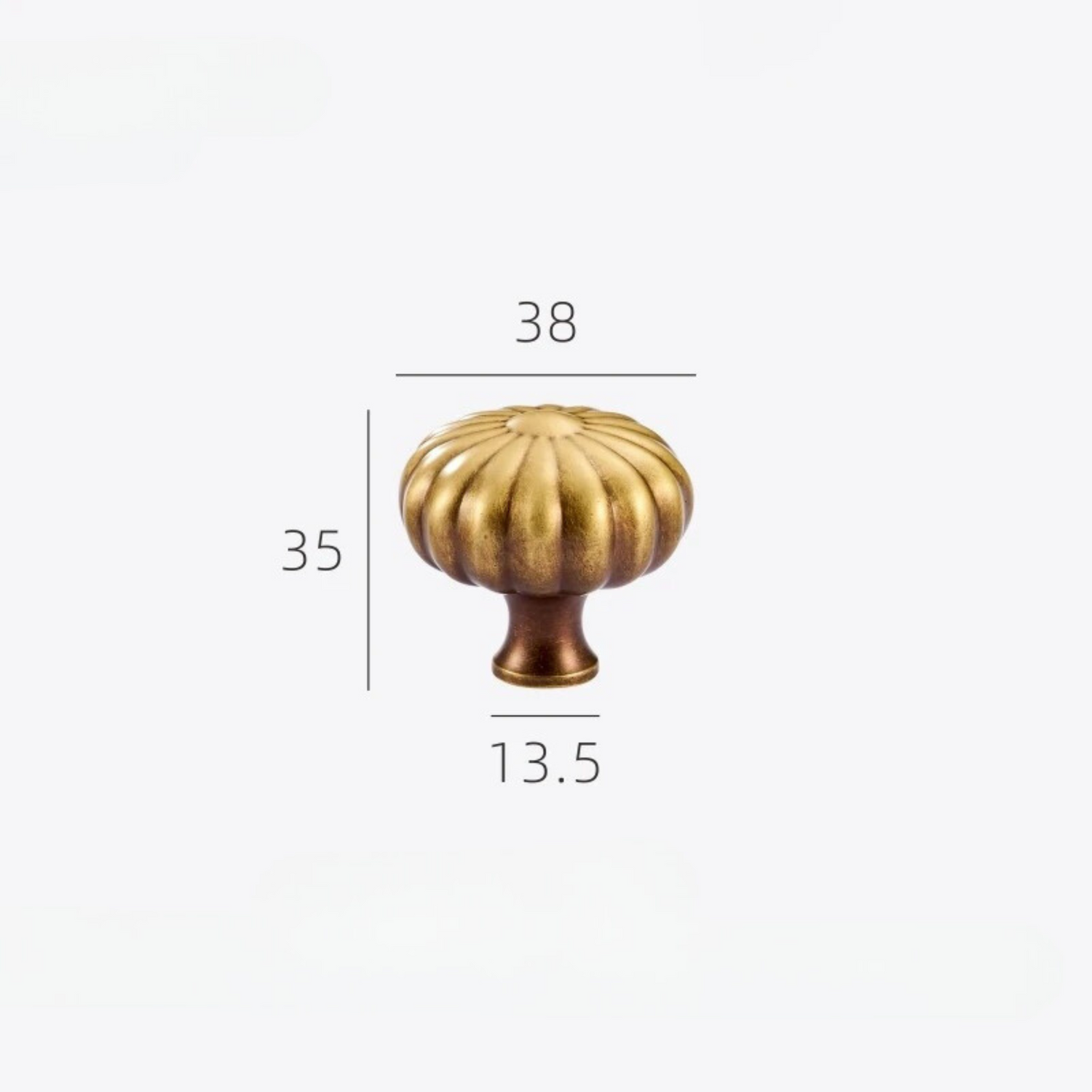 Scalloped Cabinet Knobs | Antique Brass Kitchen Handles | Creative ...