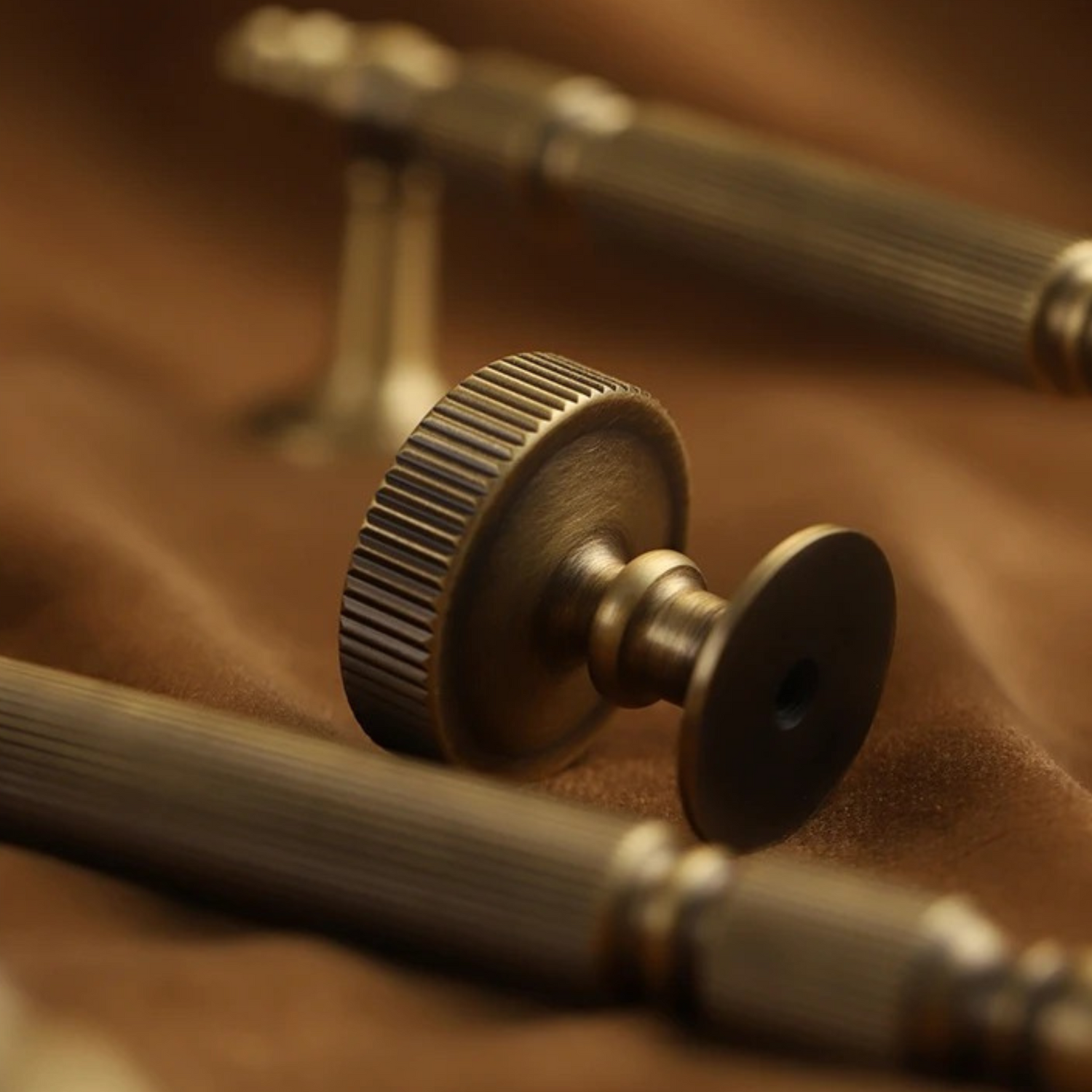Lined Bronze Pull | Aereus – The Boutique Handle Co