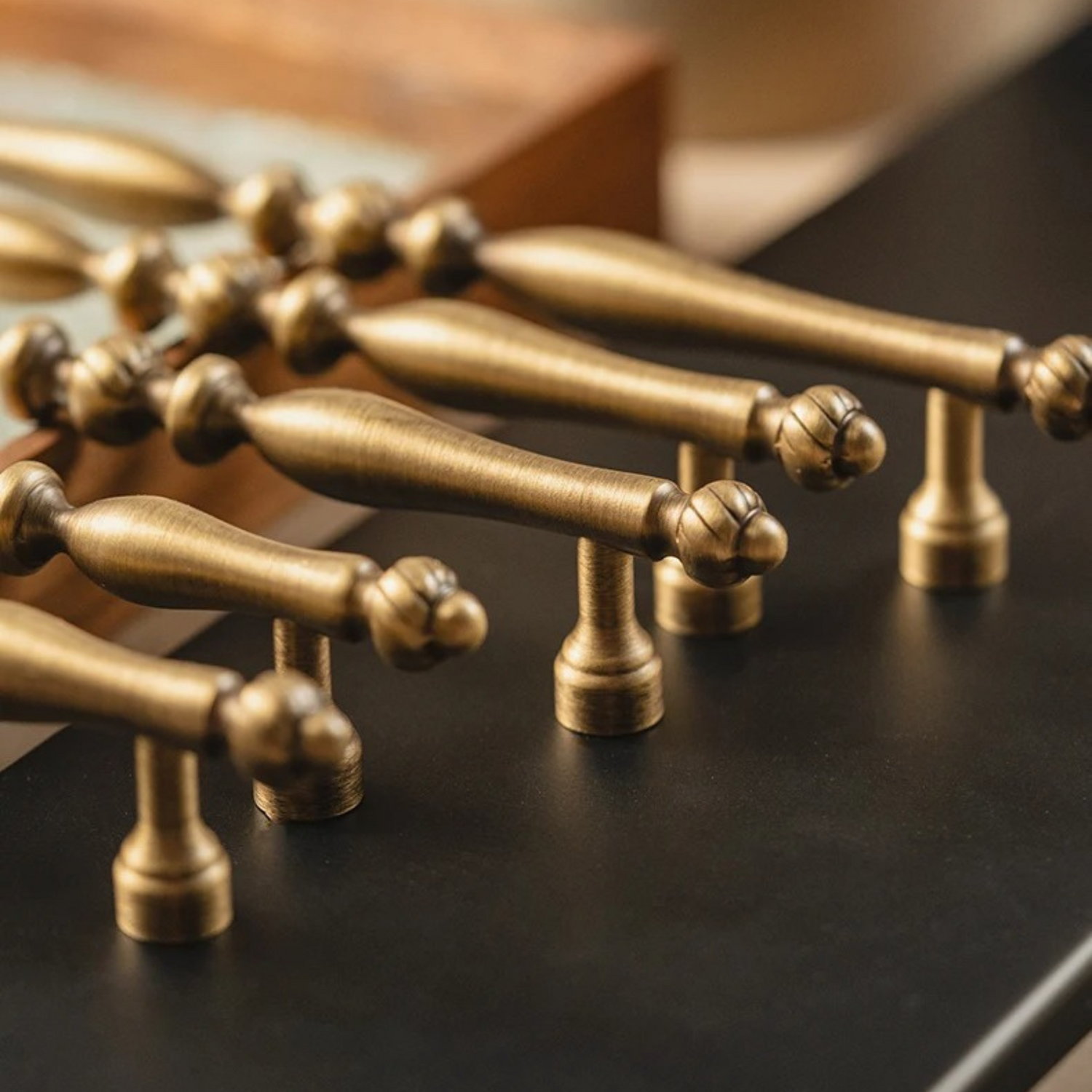 Antique Brass Cabinet Knobs | Kitchen Cabinet Hardware – The Boutique ...
