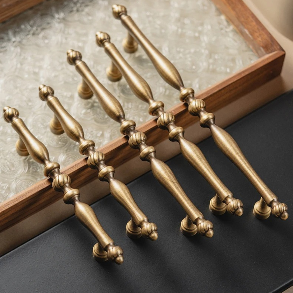 Antique Brass Cabinet Knobs | Kitchen Cabinet Hardware – The Boutique ...