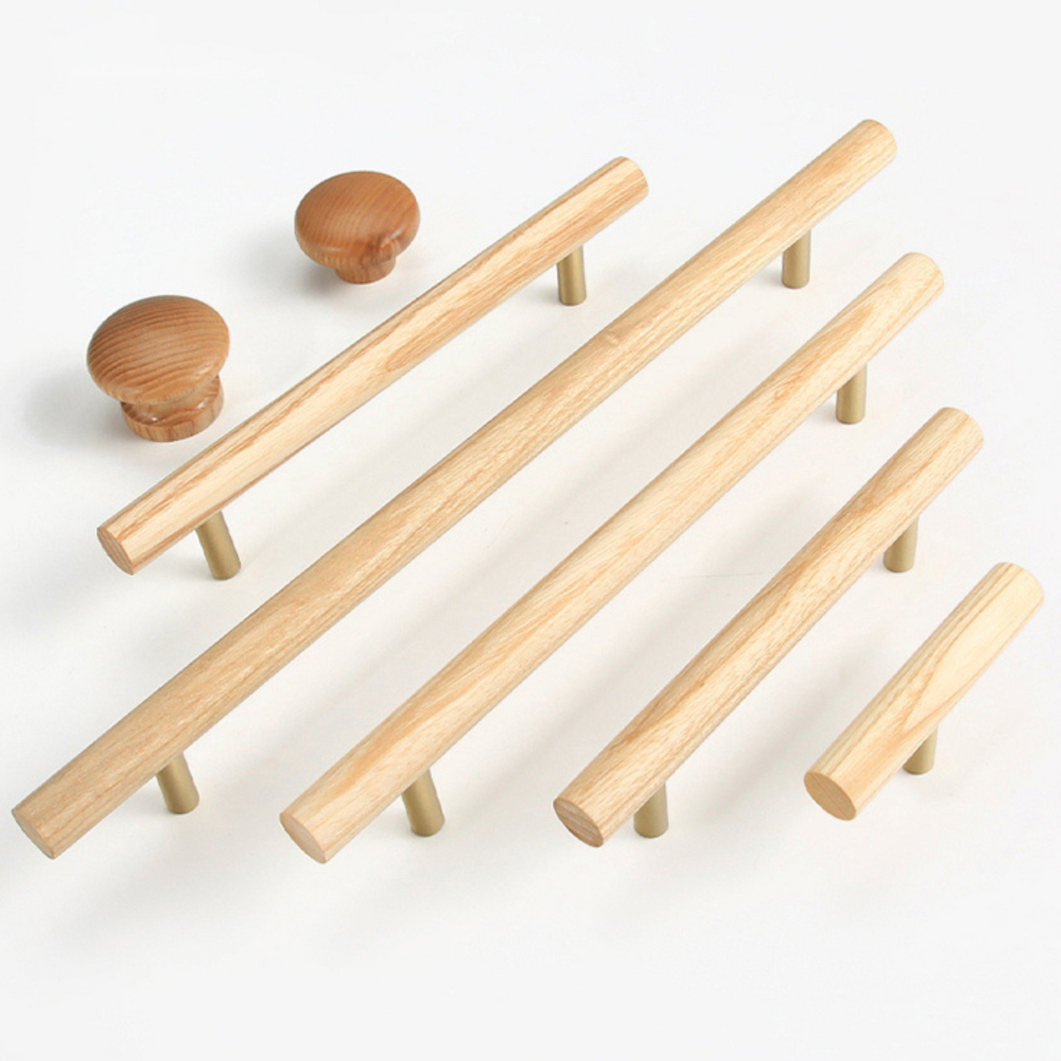 Wood Cabinet Pulls | Brass Cabinet Hardware | Mid Century Modern – The ...