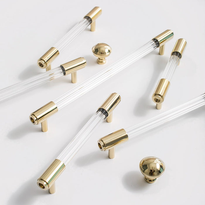 Fluted Acrylic Pull Handles | Coastal Decor Hardware Supply | The ...
