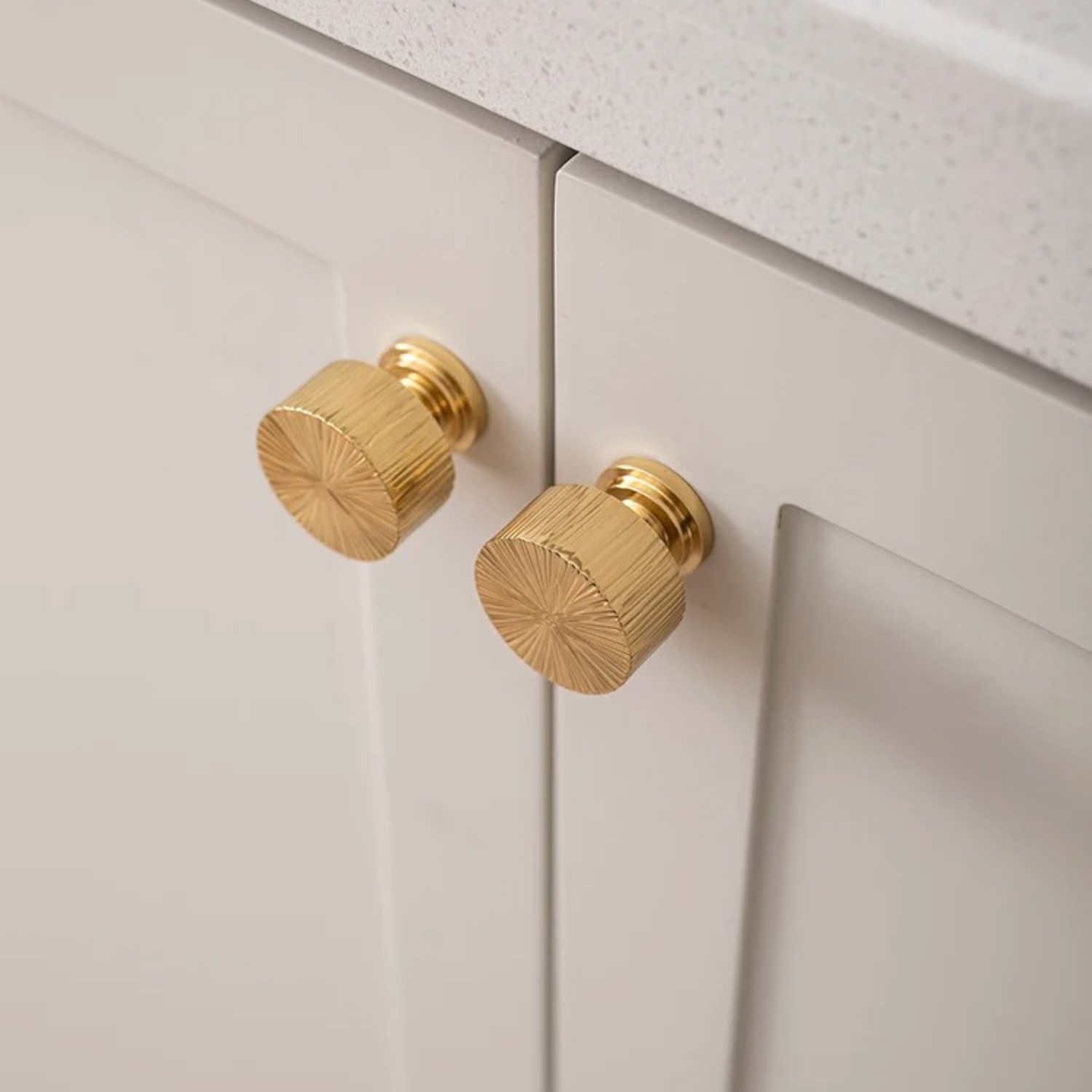 Polished Brass Cabinet Hardware | Kitchen Cabinets | Creative Interiors ...