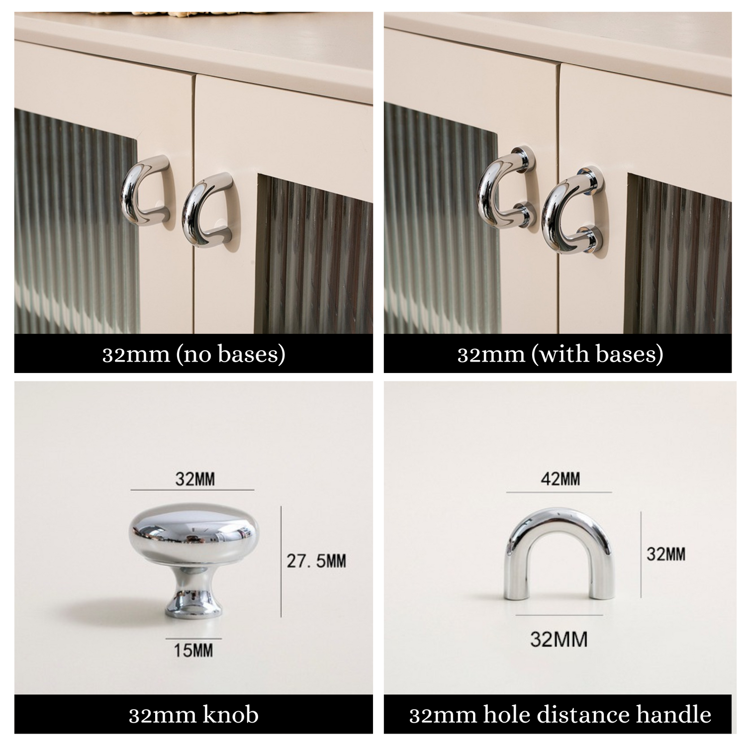 Minimalist Polished Chrome Handles | Chrome Home Decor Accessories ...