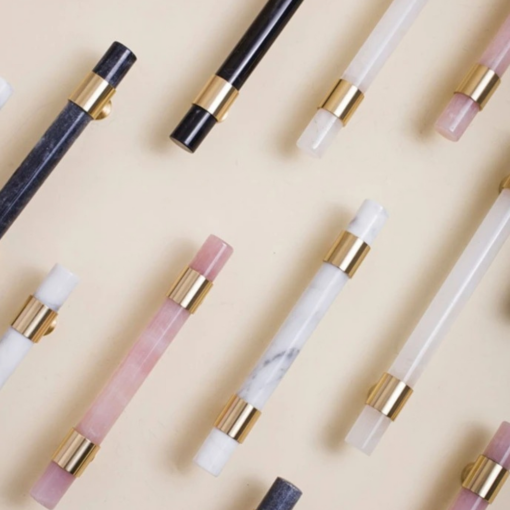 Marble & Brass Cabinet Pulls | Luxury Home | Cabinet Knobs – The ...