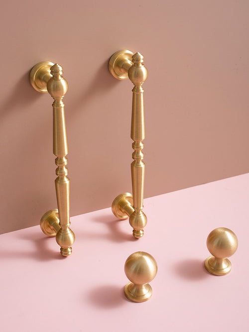 Hammered Brass Cabinet Pull Handles | The Boutique Handle Co