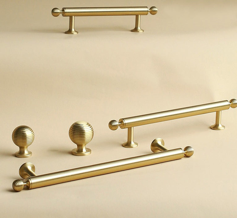 Hammered Brass Cabinet Pull Handles | The Boutique Handle Co