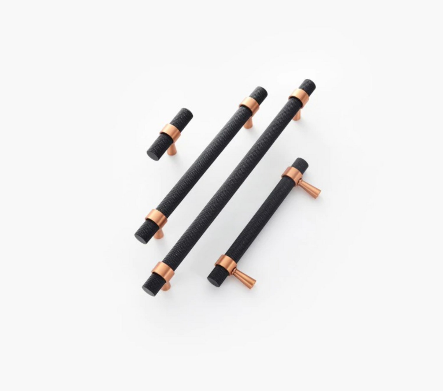 Black & Copper Pulls | Black Hardware Kitchen | Industrial Decor | The ...