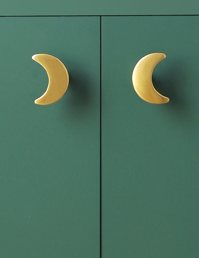 Nursery Decor | Moon Aesthetic | Gold Cabinet Knobs – The Boutique ...