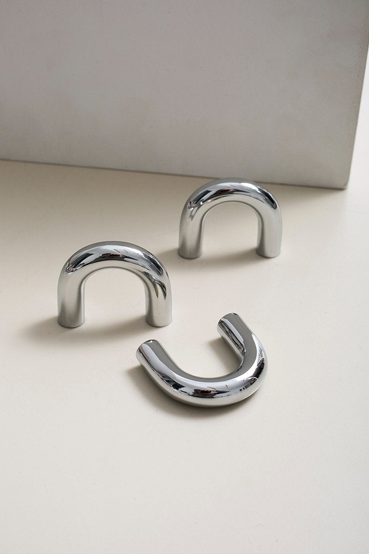 Minimalist Polished Chrome Handles | Chrome Home Decor Accessories ...